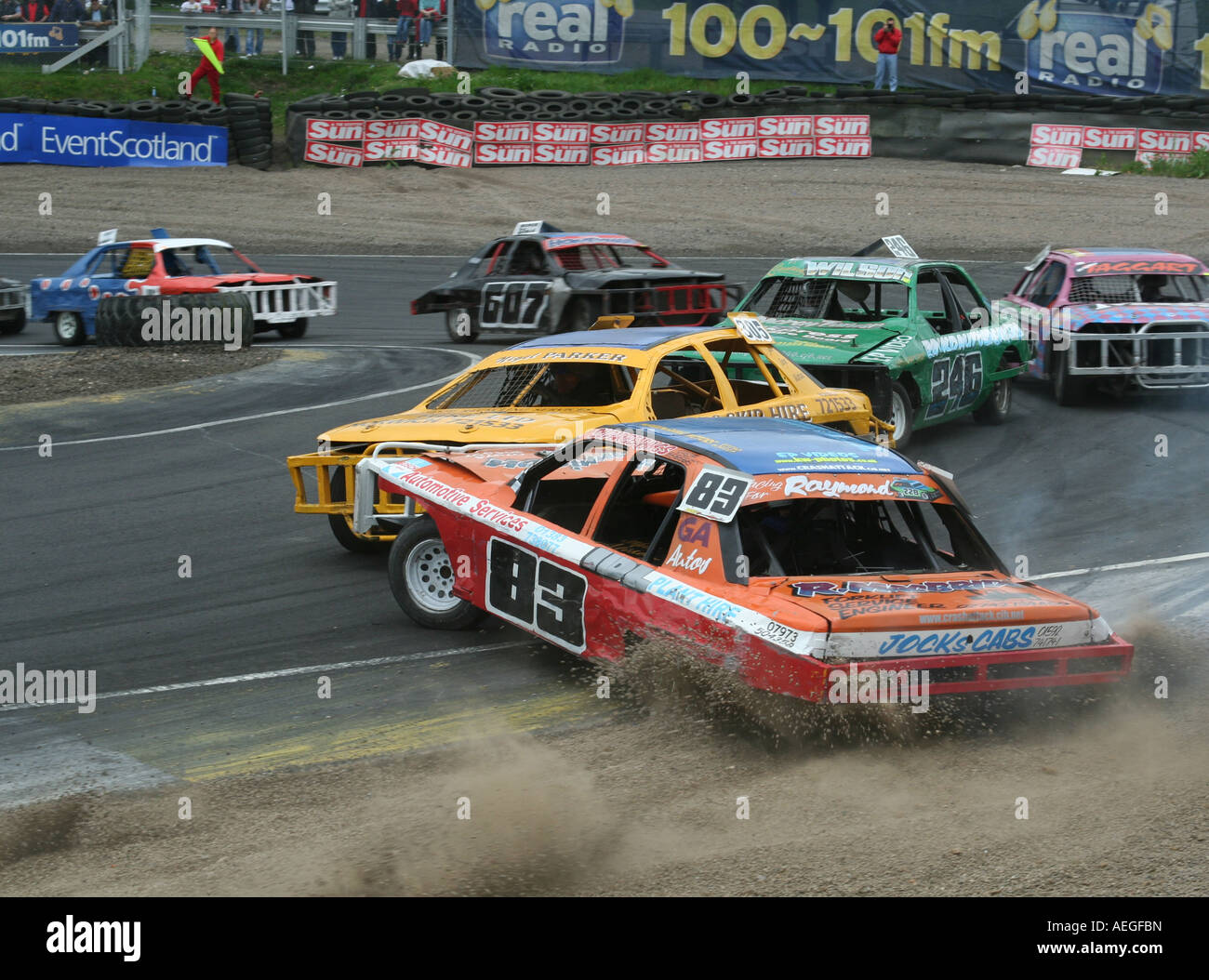 Stock Car racing at Knockhill Racing Circuit in Fife, Scotland Stock ...