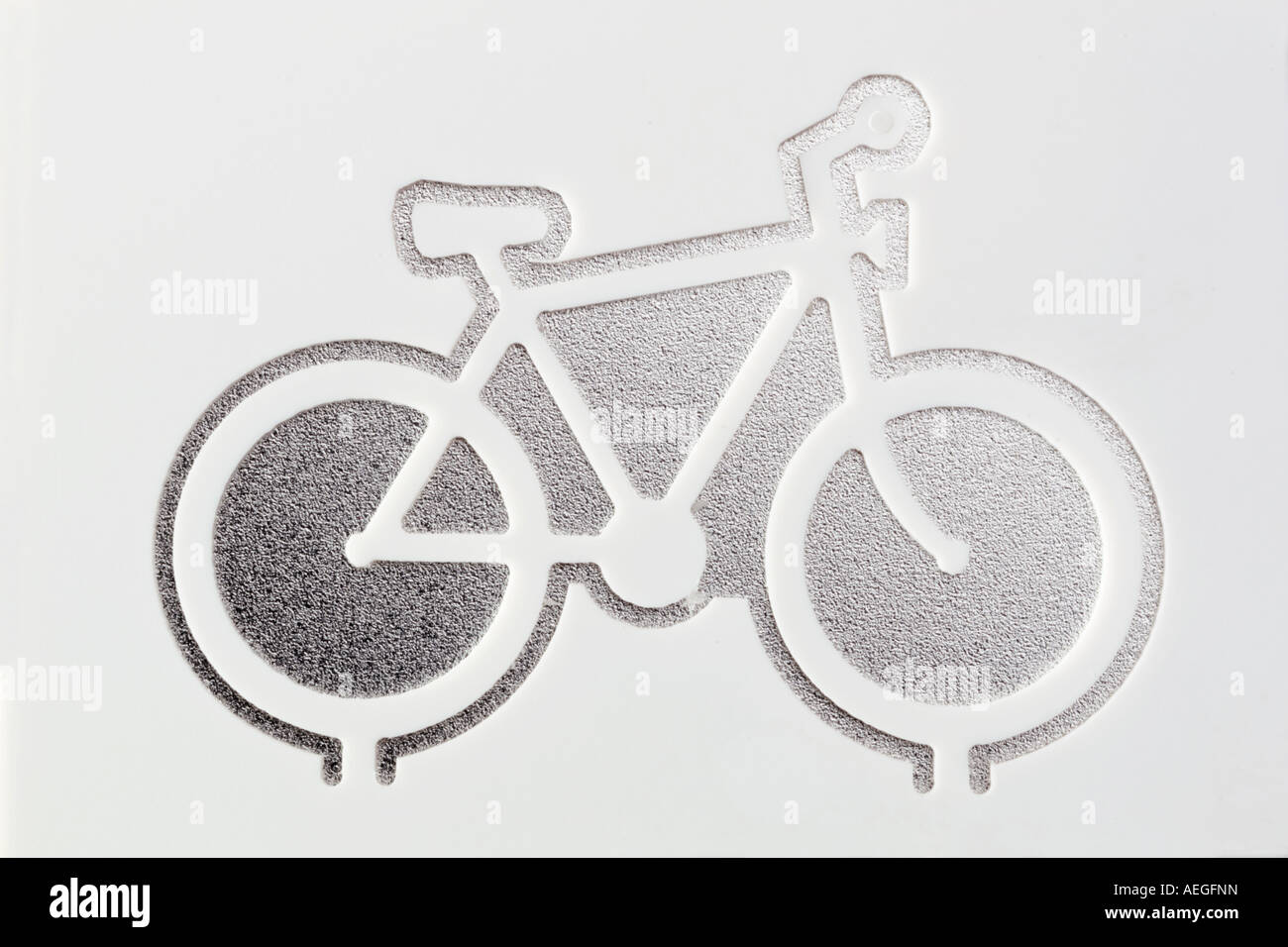 white plastic bike cut out Stock Photo - Alamy