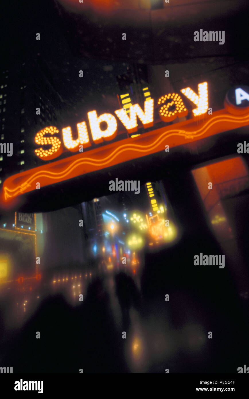 New York City subway sign Stock Photo - Alamy