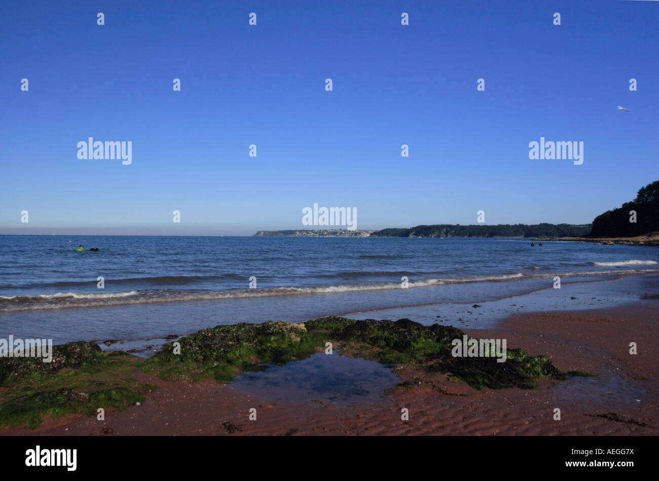 Goodrington beach on the english riviera hi-res stock photography and ...