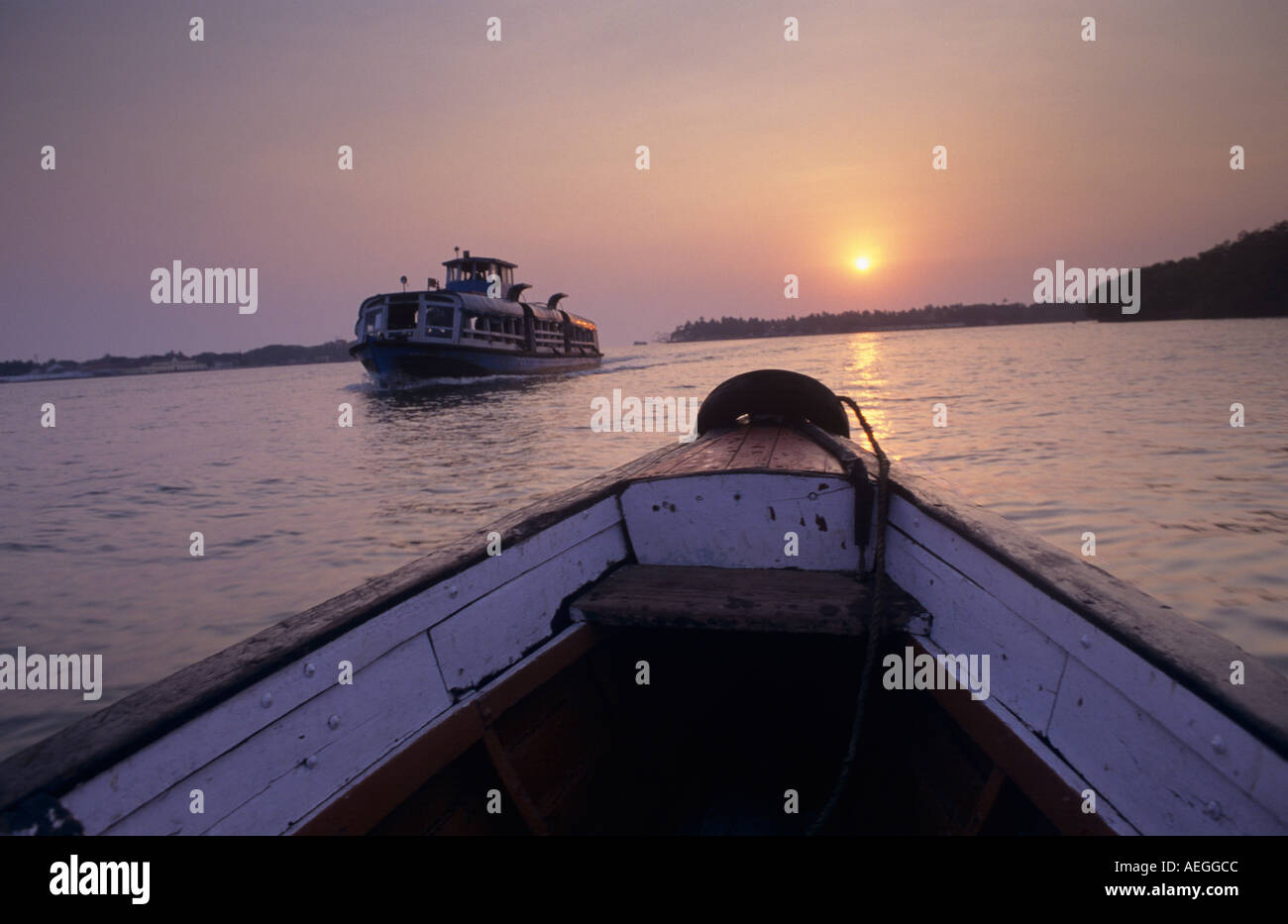 Cochin Harbour Twilight Kerala India Stock Photo - Alamy
