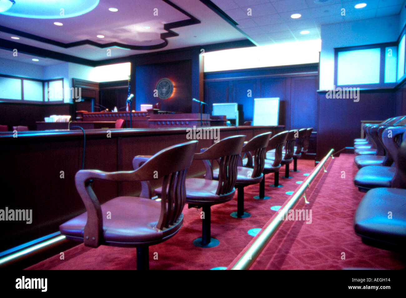 Interior courtroom hi-res stock photography and images - Alamy