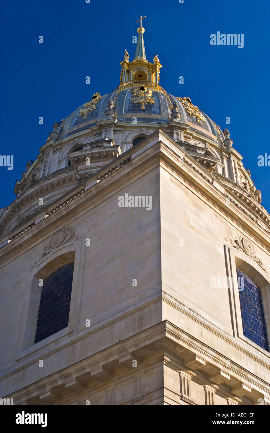 Paris France close up view of Invalides dome Stock Photo - Alamy