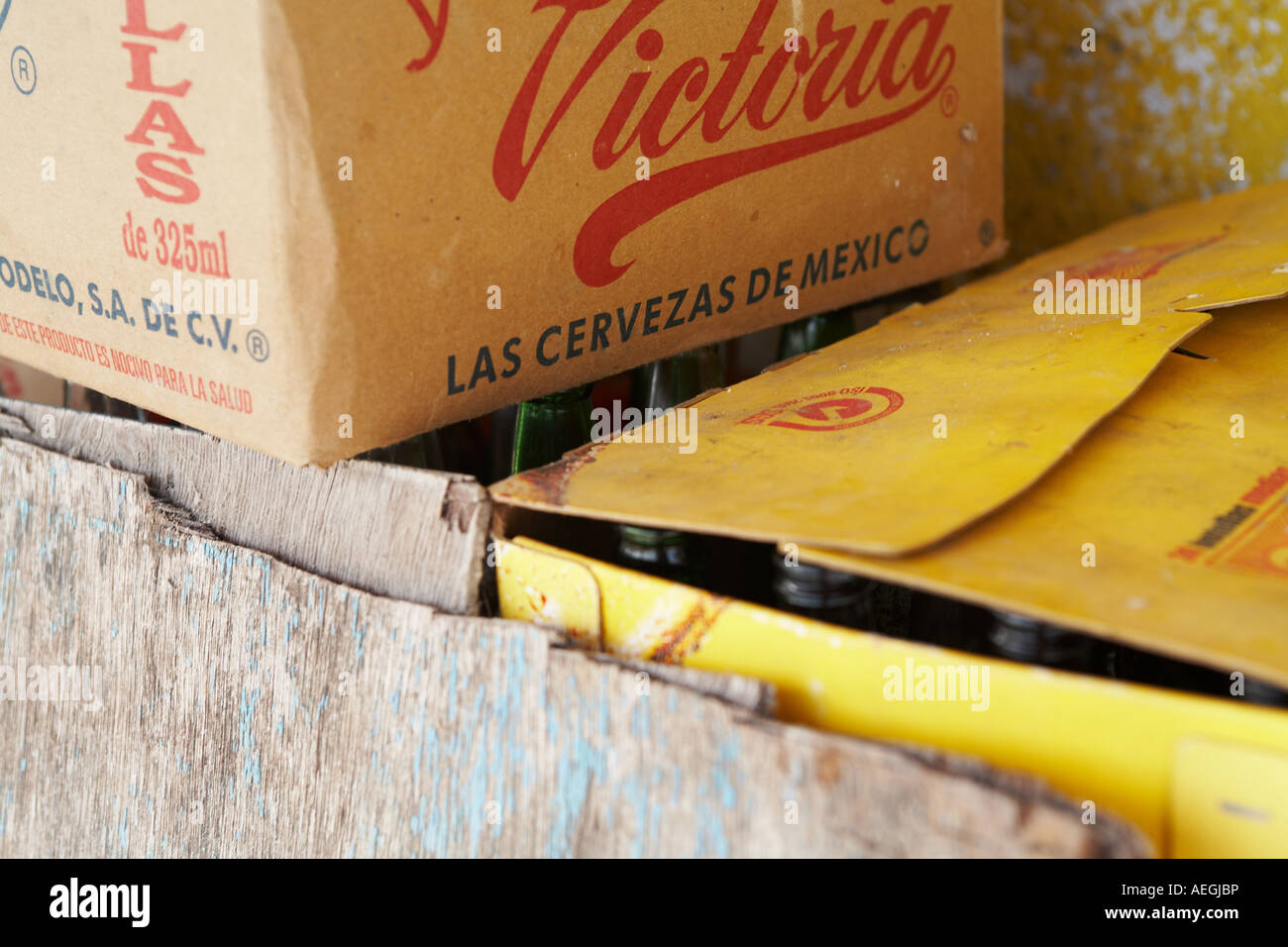 Victoria Beer Boxes in Quintana Roo, Cozumel, Mexico Stock Photo - Alamy