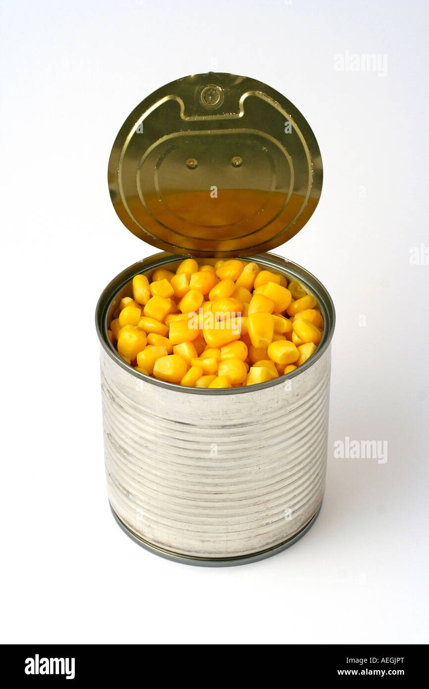 Canned corn Stock Photo - Alamy