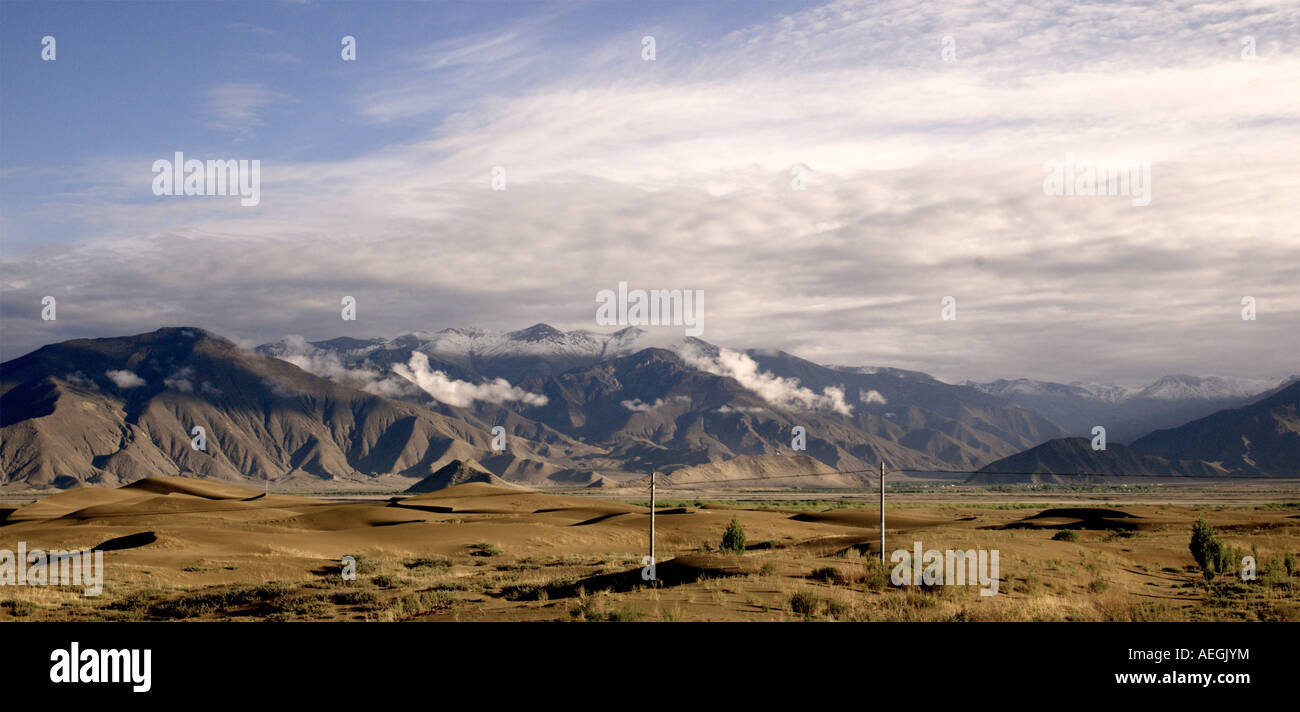 Tibetan mountain landscape Stock Photo - Alamy