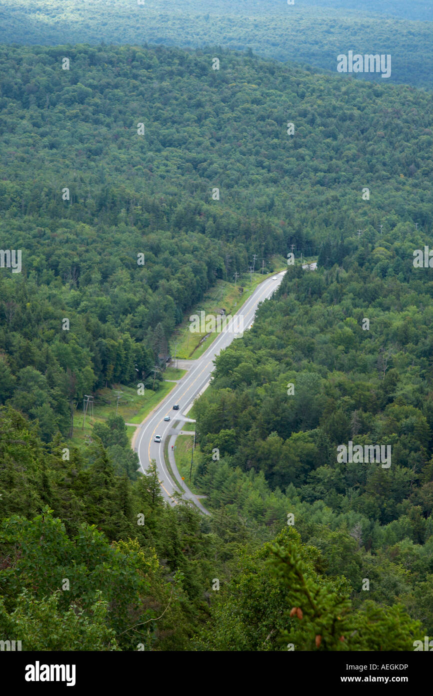 Route 28 near Inlet in the Adirondack Mountains of New York State Stock ...