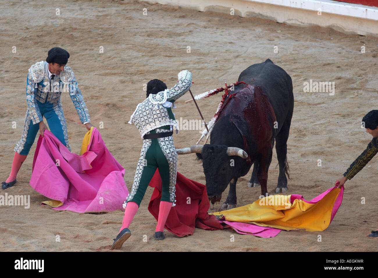 Bullfight Fiesta de San Fermin Pamplona Spain Stock Photo - Alamy