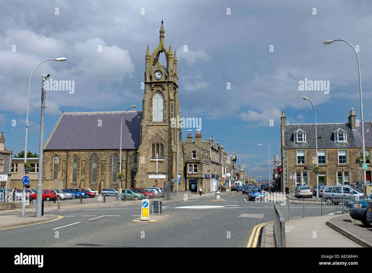 Buckie Town Centre Moray Grampian Region Scotland Stock Photo - Alamy