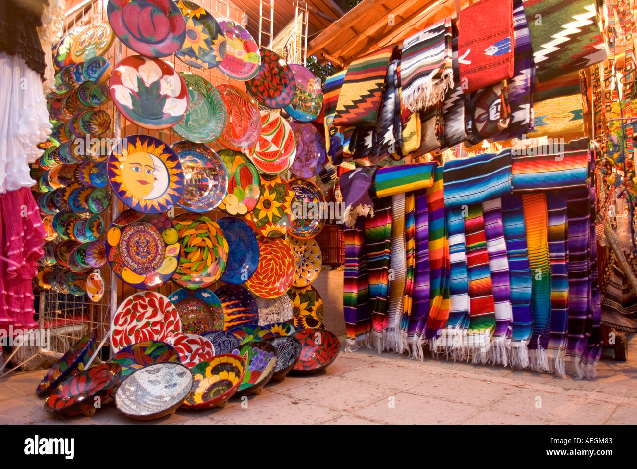 Mexico Puerto Vallarta street vendor stand Stock Photo - Alamy