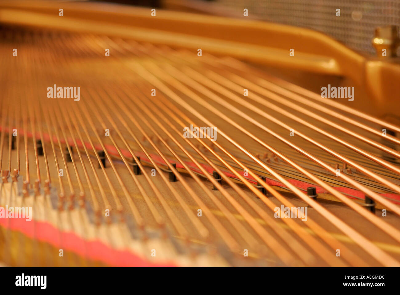 Piano strings Stock Photo - Alamy
