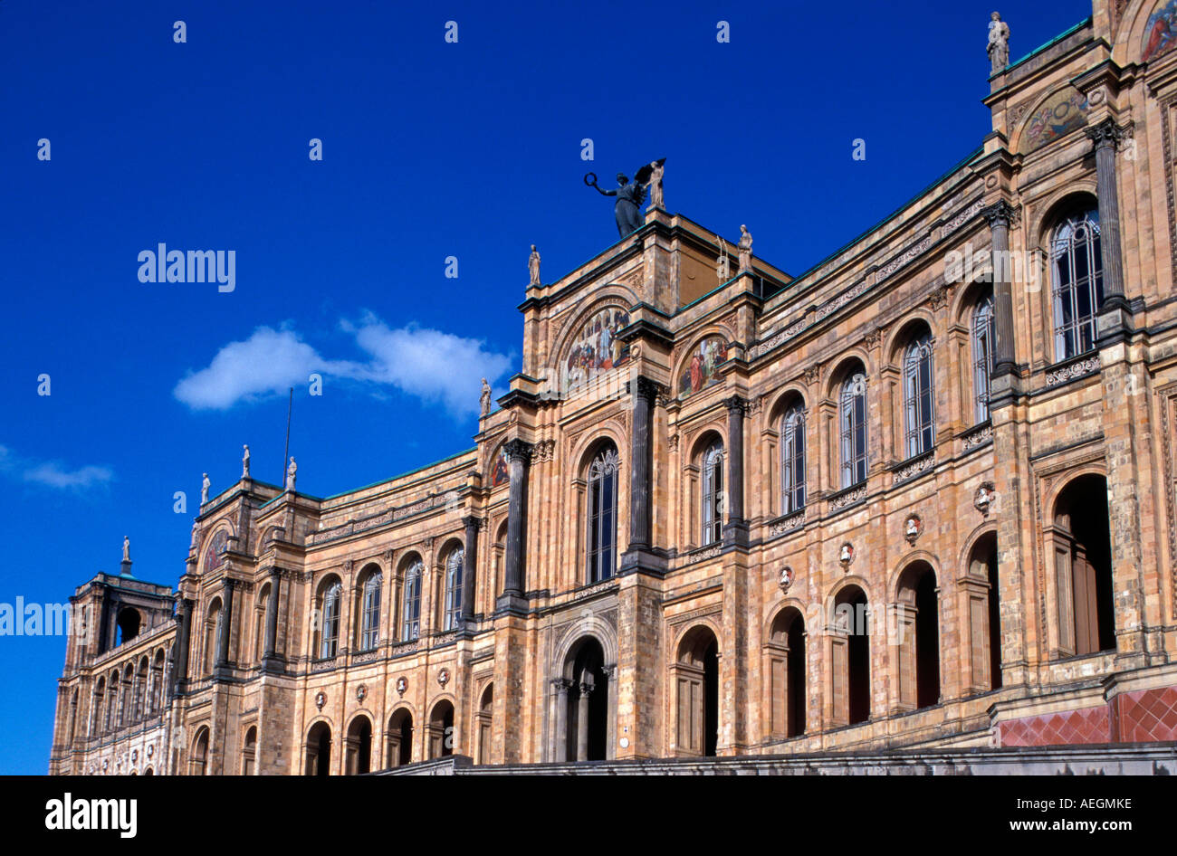 Germany Bavaria Munich the Maximilianeum the seat of the Bavarian ...