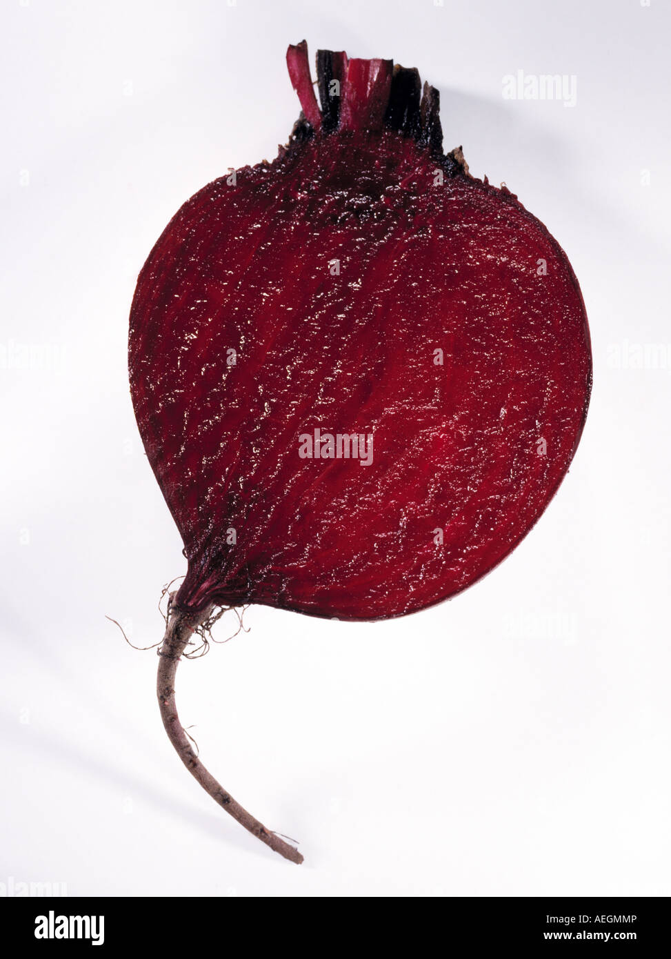 Cut beetroot slice on white background Stock Photo - Alamy