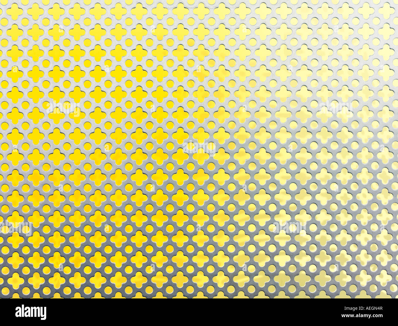 ornate metal sheet with yellow background Stock Photo - Alamy