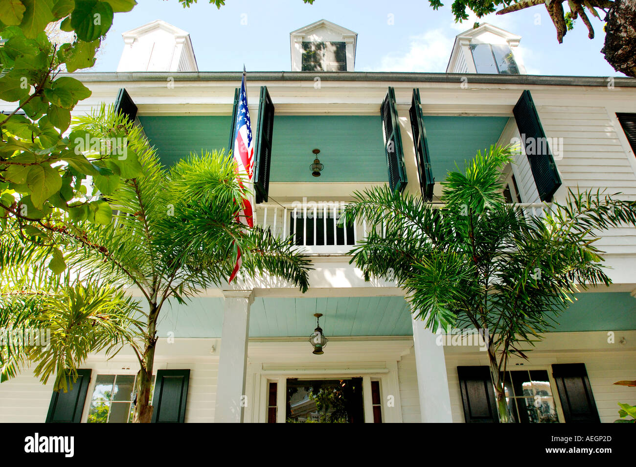 Florida Key West Typical house Stock Photo - Alamy