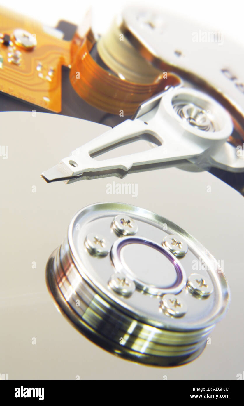 Hard Disc Close Up Stock Photo - Alamy