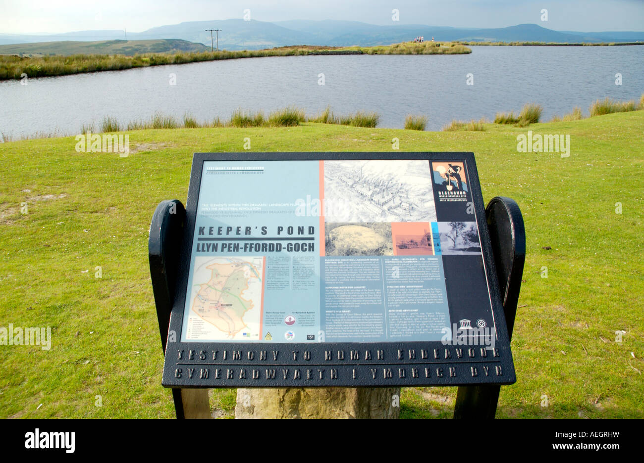 Hilltop information board hi-res stock photography and images - Alamy