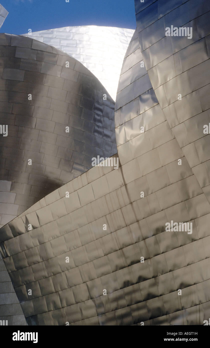 The Guggenheim Museum in Bilbao, Pais Basque made of glass, titanium ...
