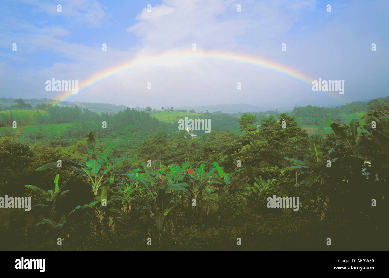 Costa Rica rainbow Stock Photo - Alamy