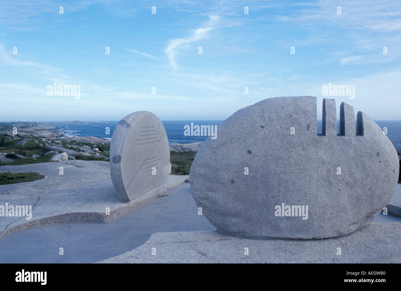 Canada Nova Scotia Peggy s Cove Swiss Air flight 111 memorial Stock ...