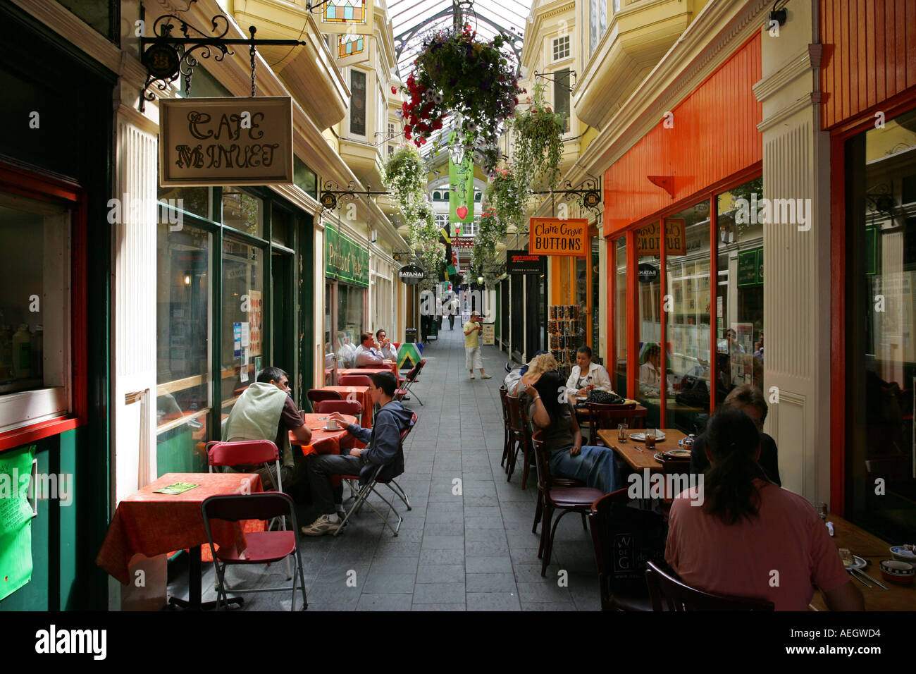 Castle Arcade historic shopping Mall in Cardiff city centre a popular ...