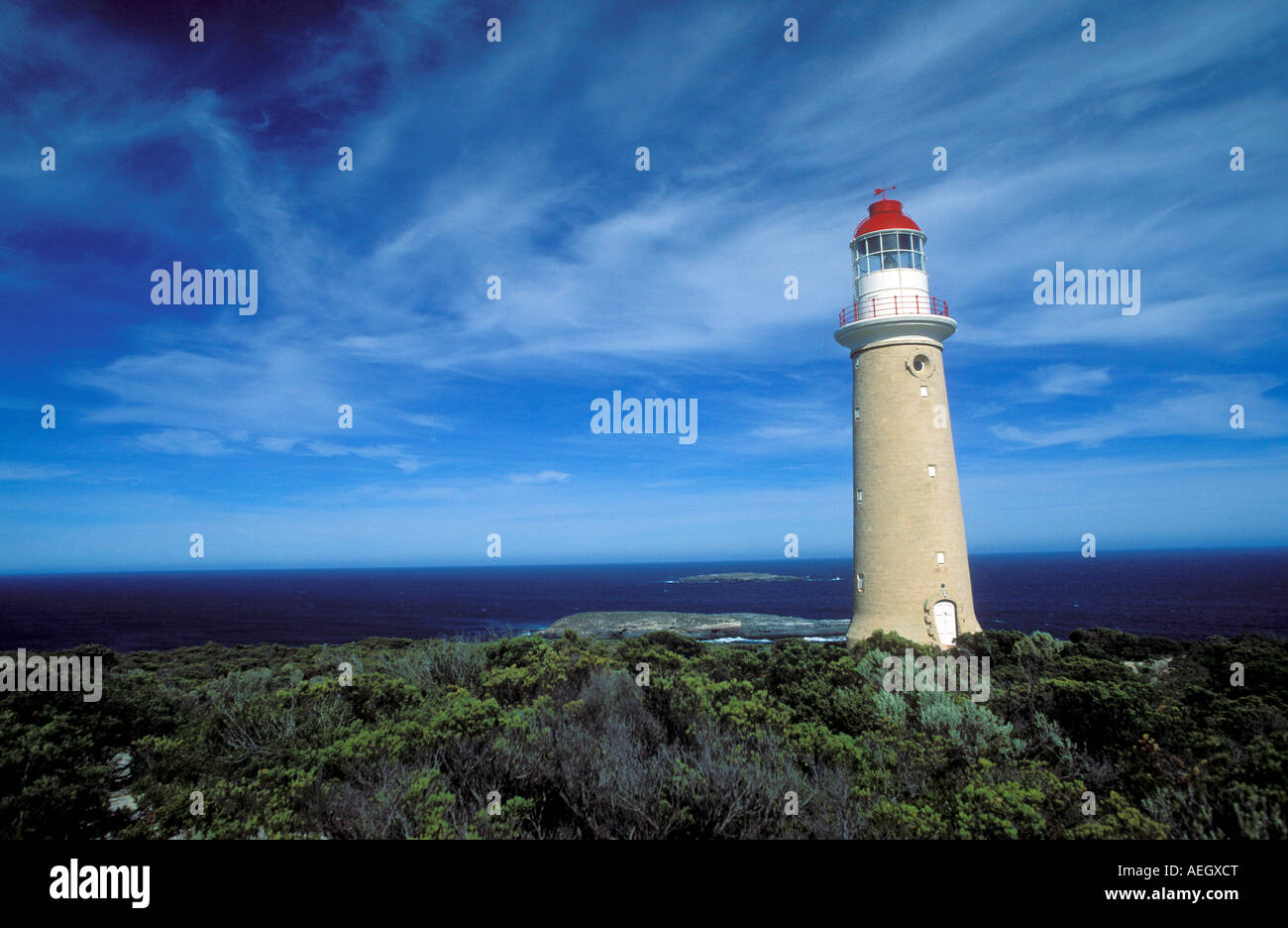 Cape Borda light house of Kangaroo Island Flinders Chase National Park ...