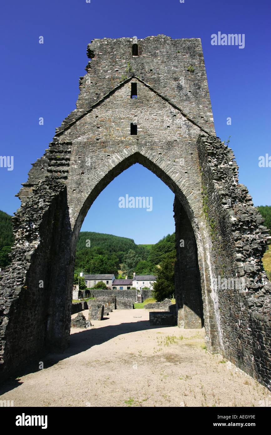 Central courtyard and main tower of Talley Abbey a popular Welsh ...