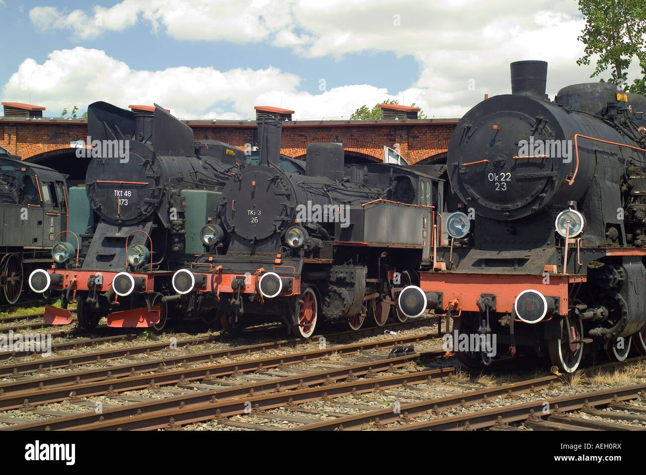 Steam engines locomotives Stock Photo - Alamy