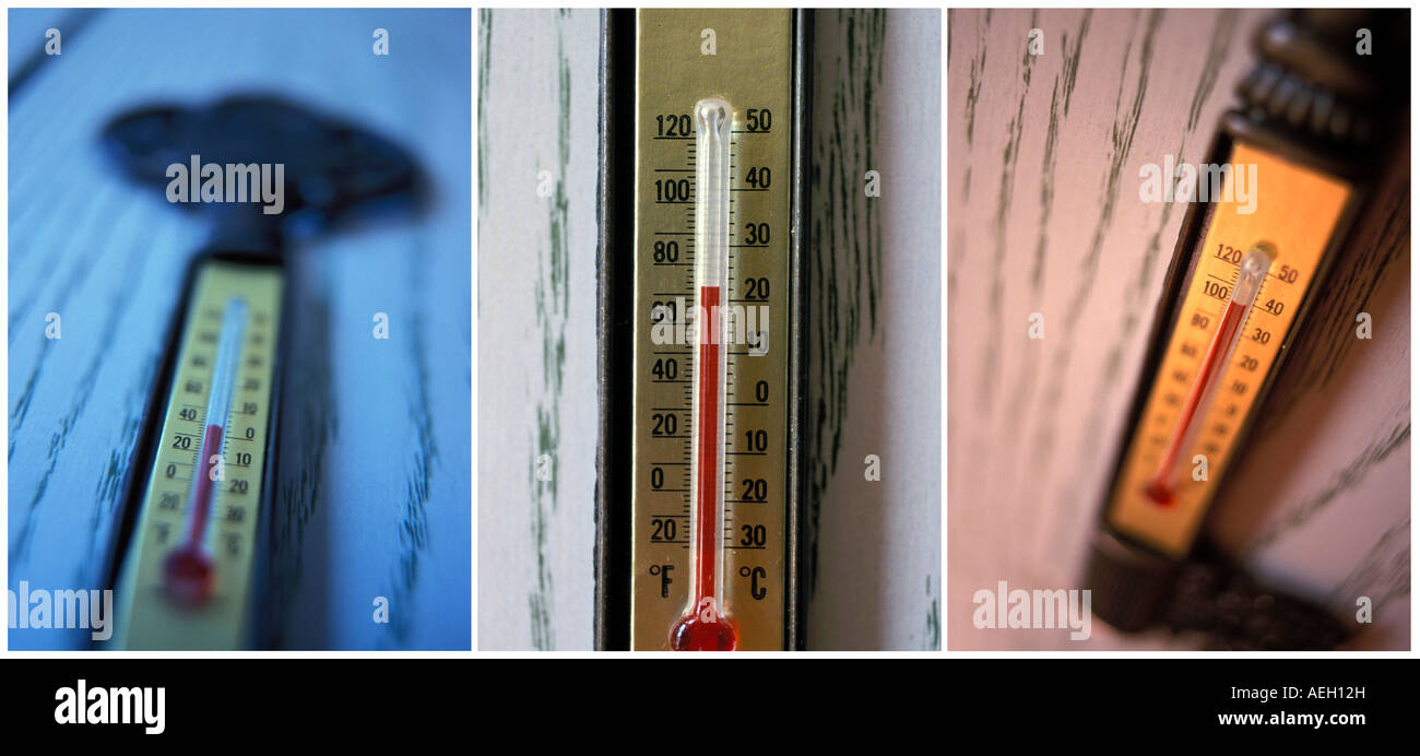Before and after Temperature Stock Photo - Alamy