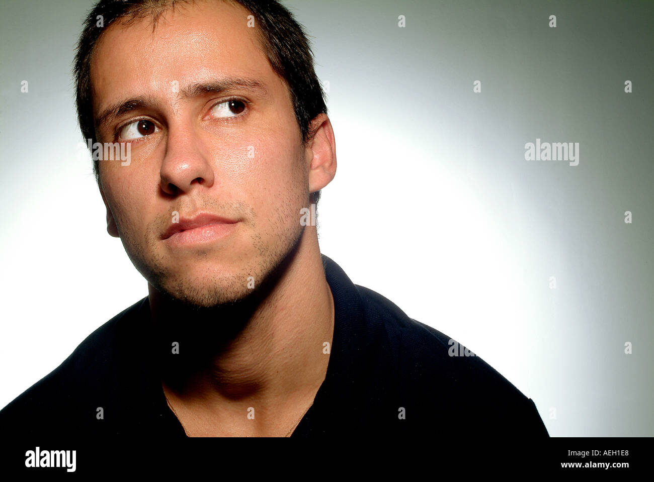 Expressions man boy young 20 25 male person looking staring stare ...