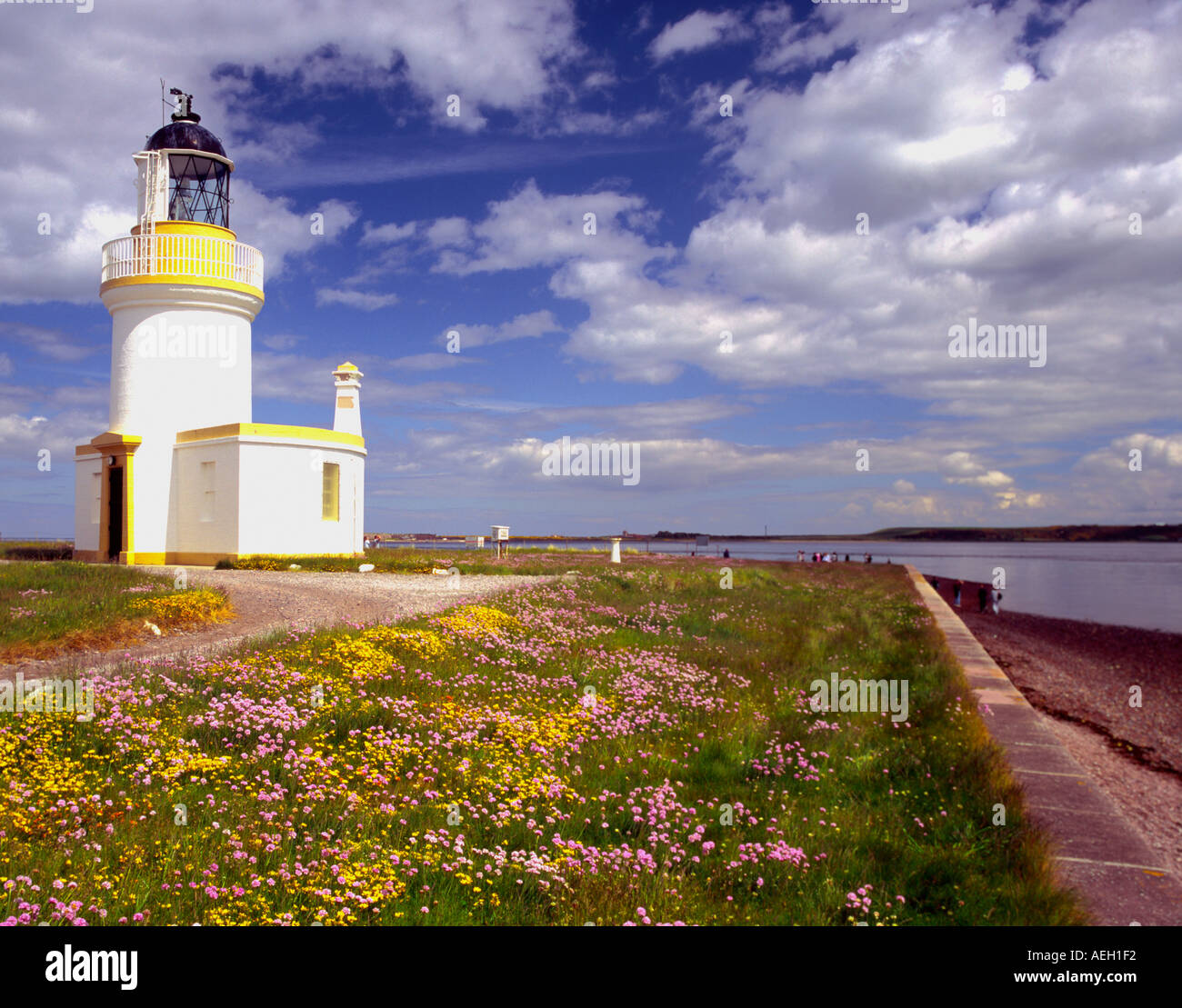 UK Scotland Ross shire The Black Isle Chanory Point Lighthouse Moray ...