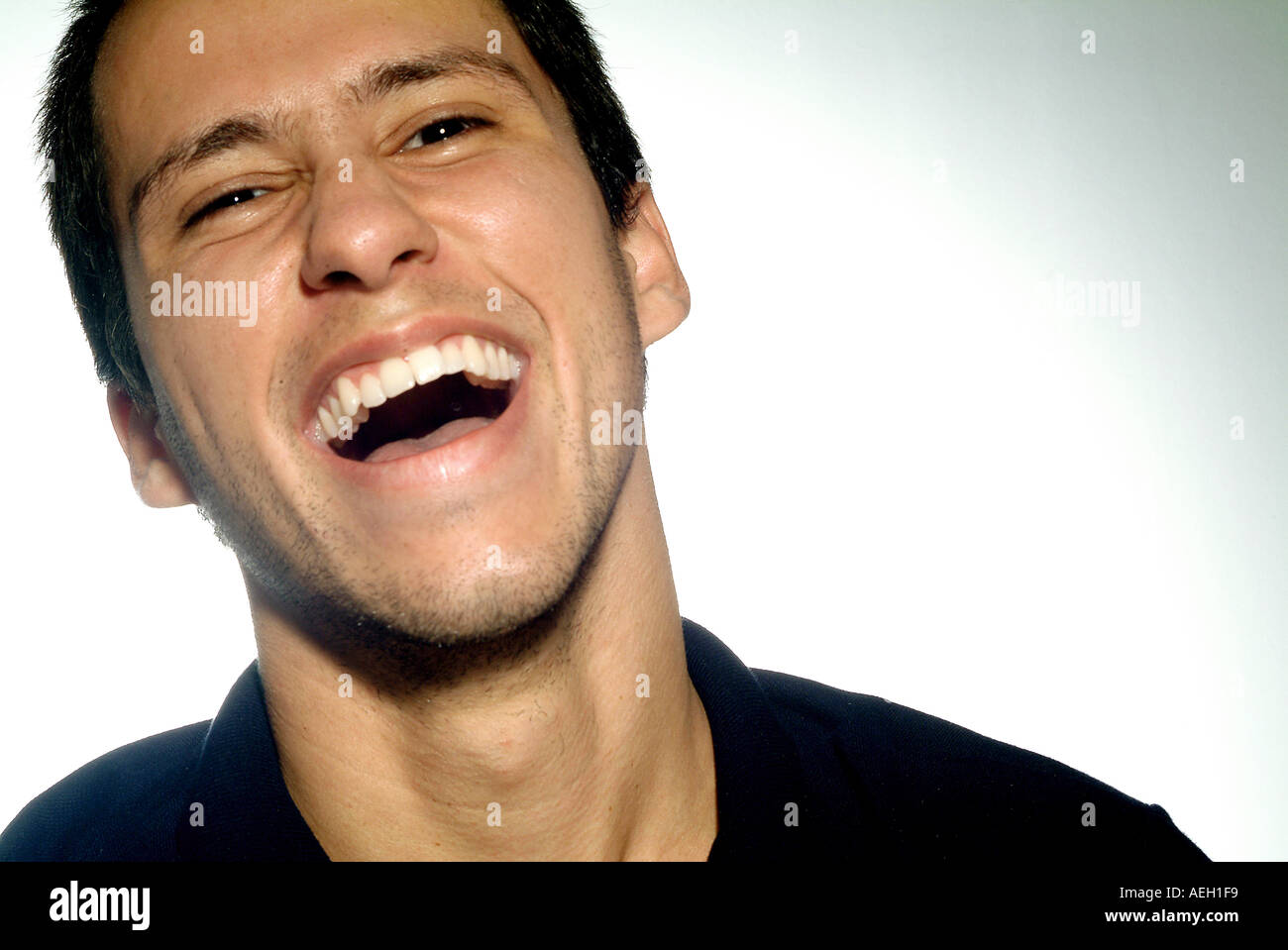 Expressions man male young adult 20 25 laugh laughter laughing happy ...