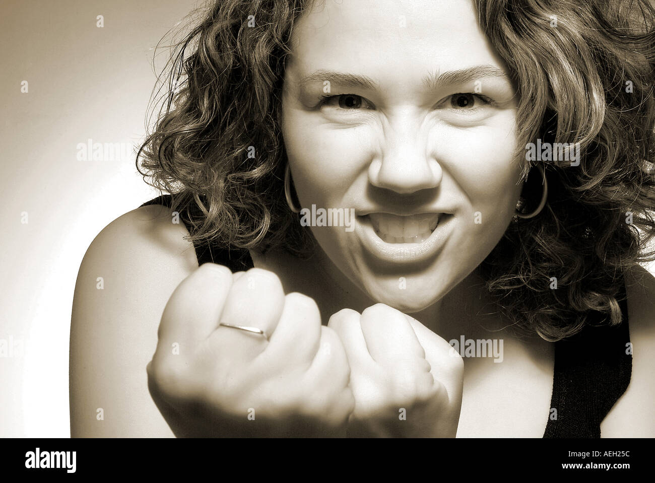 boxing angry anger people express Stock Photo - Alamy