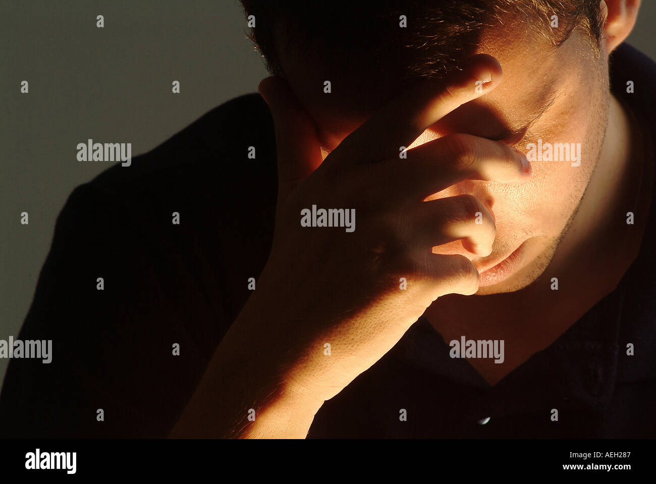 sad sadness people expression Stock Photo - Alamy