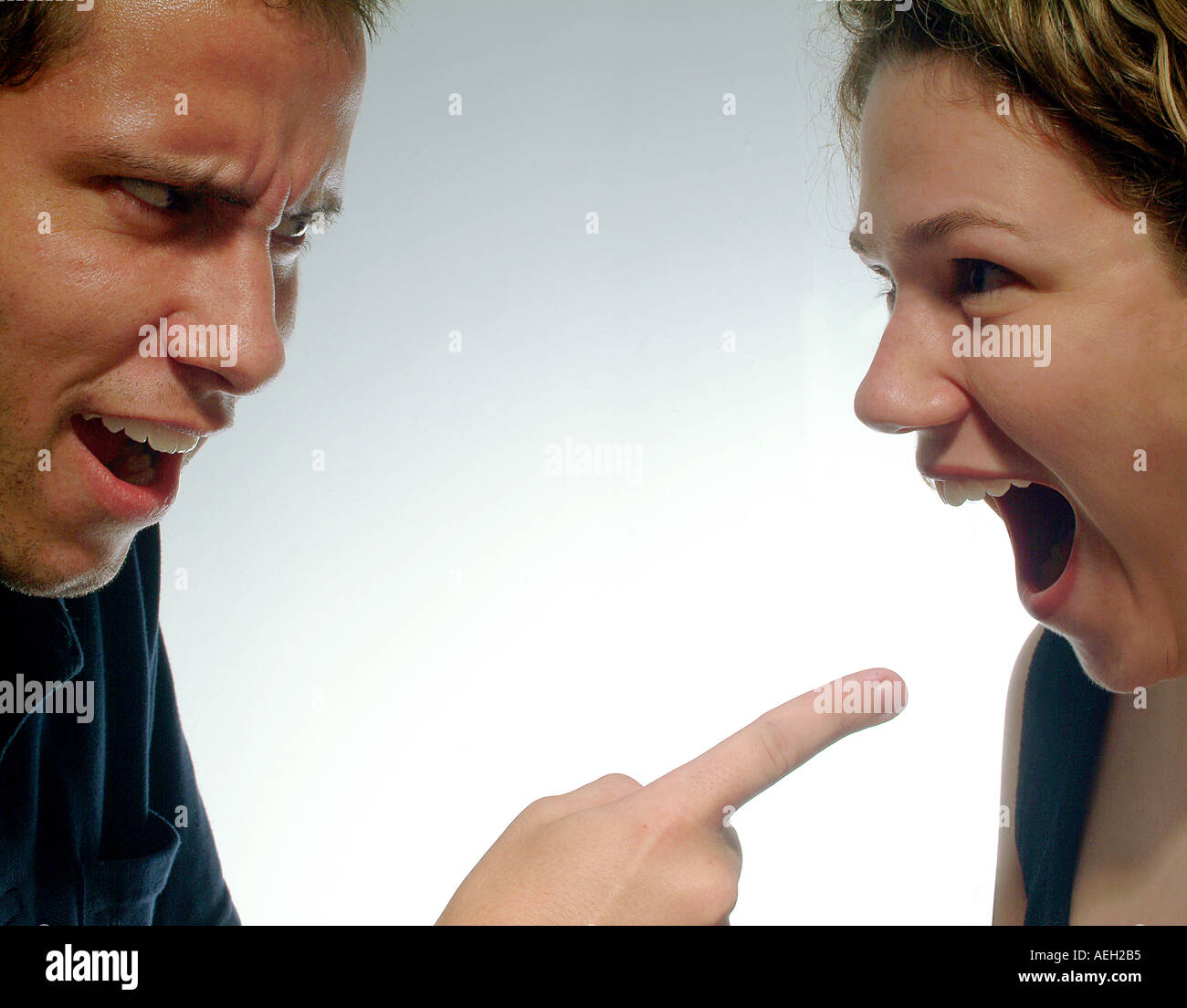 Expressions person woman blond profiles boyfriend girlfriend accusing ...