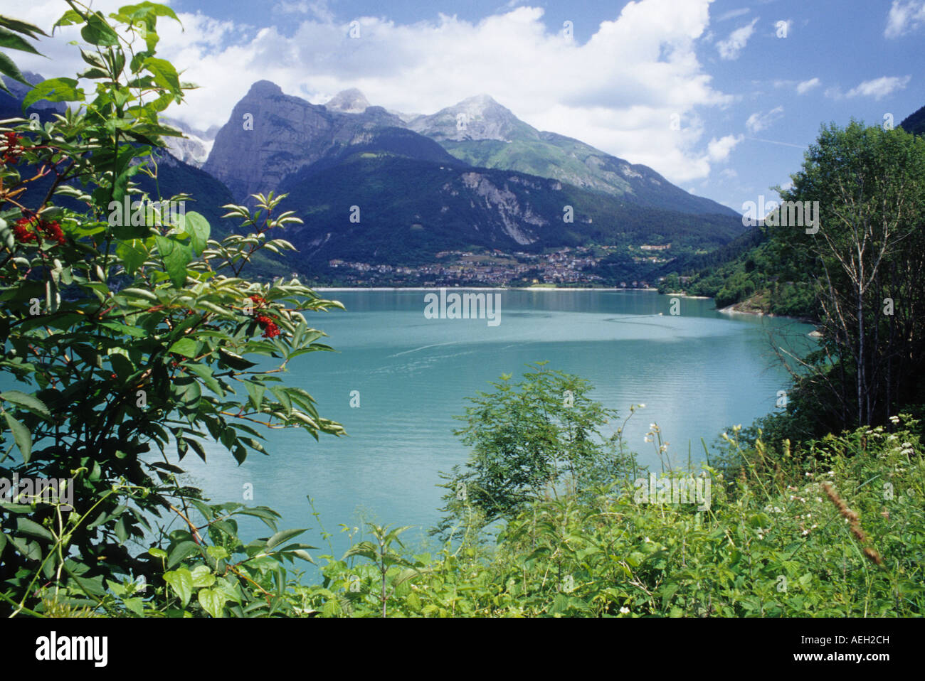Lake Molveno Italy Stock Photo - Alamy