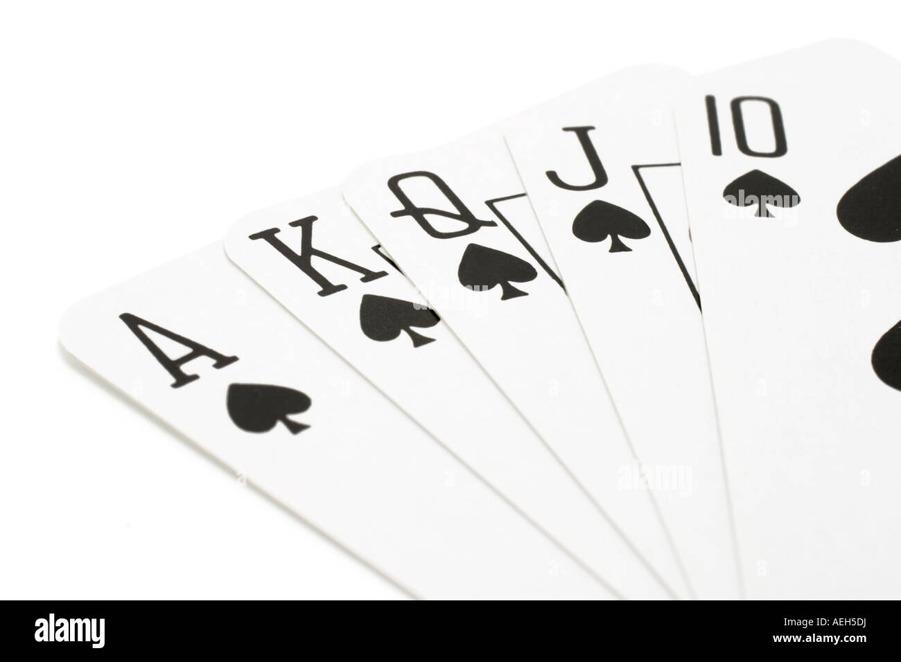 Royal flush cards poker Cut Out Stock Images & Pictures - Alamy