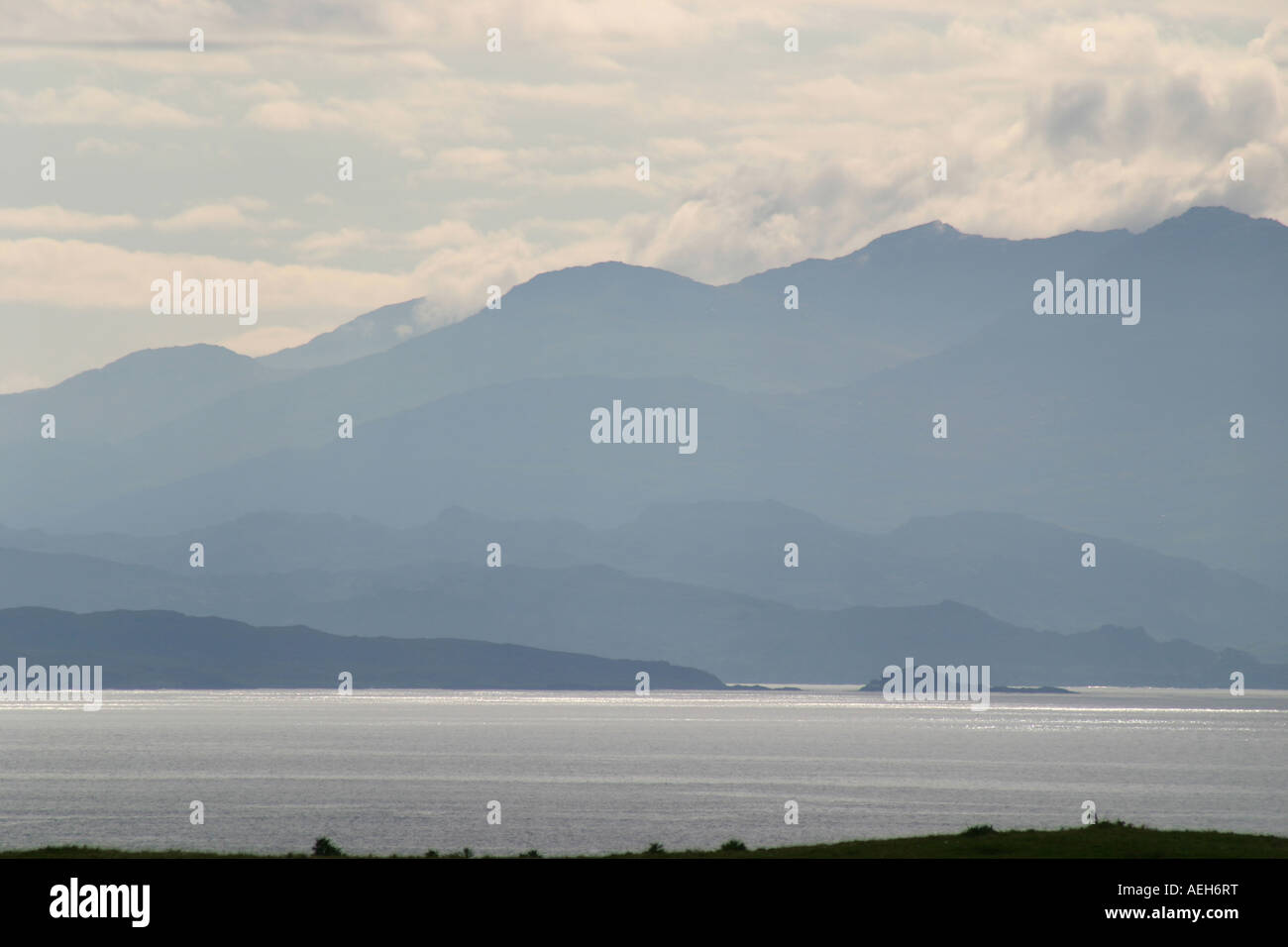 scottish mainland from eigg Stock Photo - Alamy