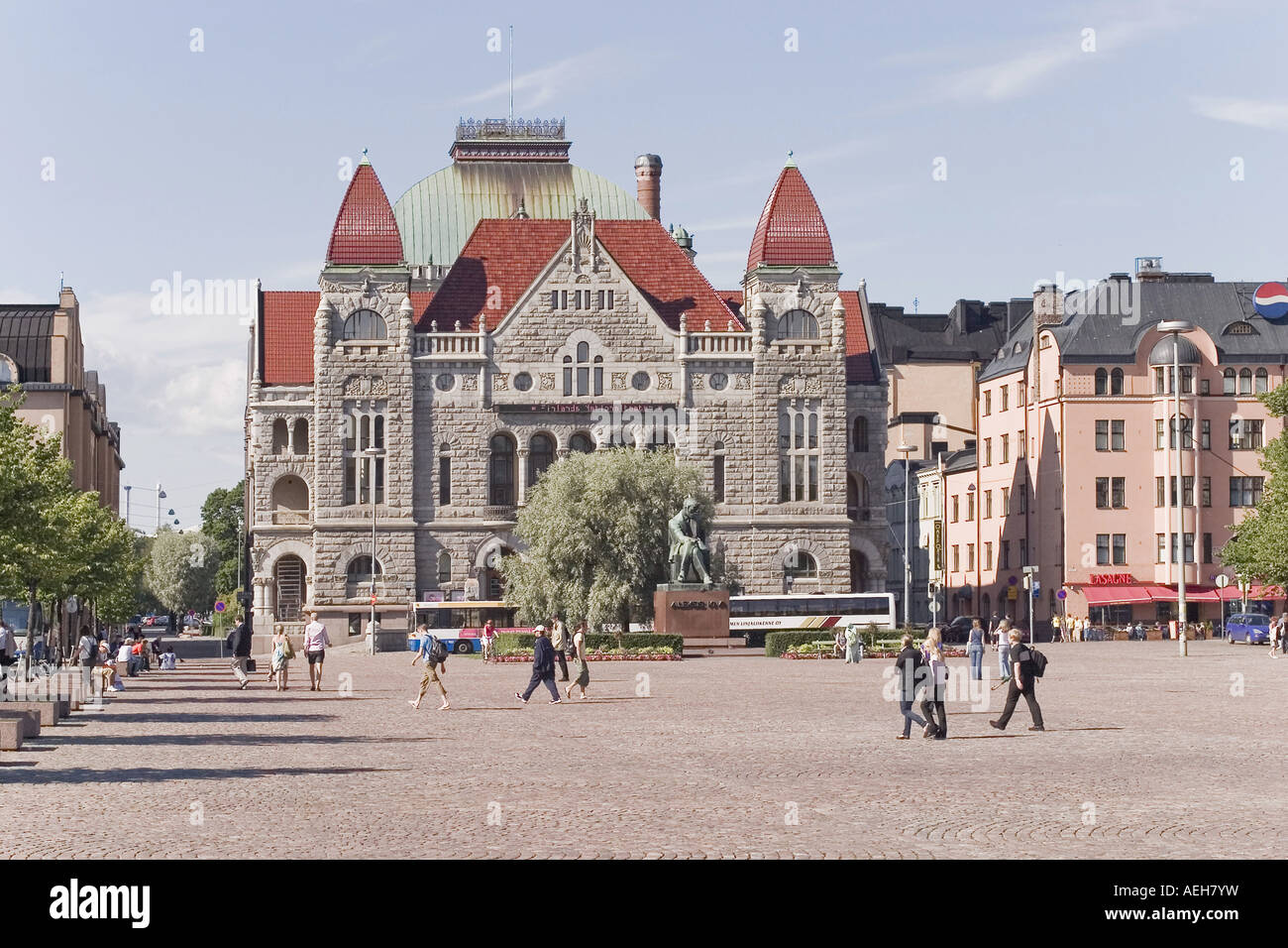 The Finnish national theatre in Helsinki Finland Stock Photo - Alamy