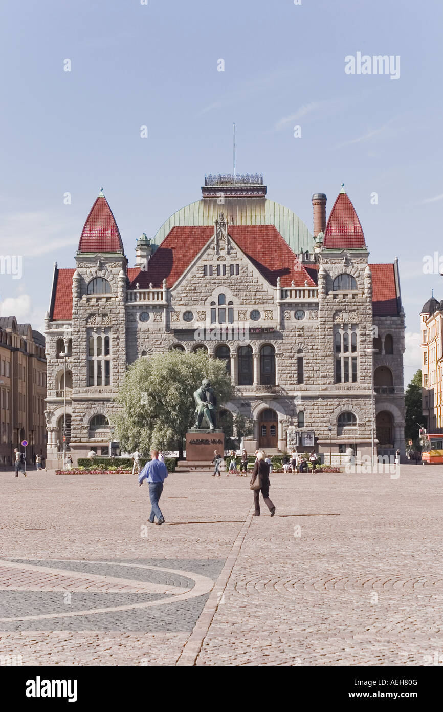 The Finnish national theatre in Helsinki Finland Stock Photo - Alamy