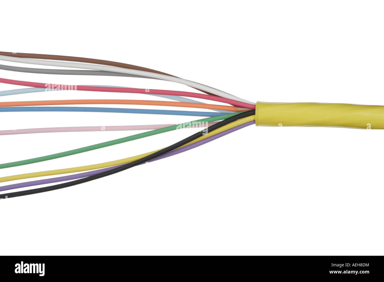 Fiber Optic cable. Multistrand Fibre optical cable Stock Photo - Alamy