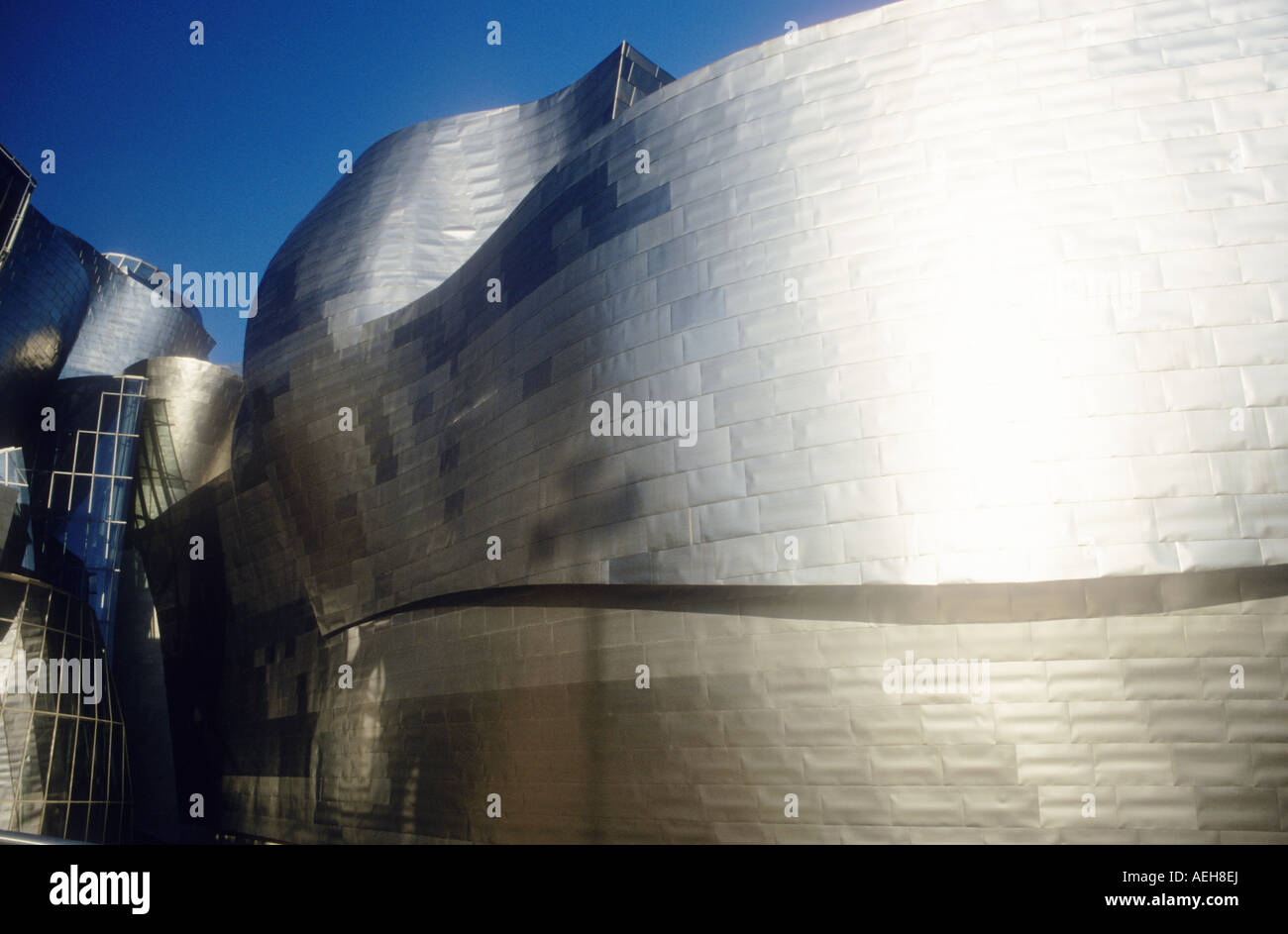 The Guggenheim Museum in Bilbao, Pais Basque made of glass, titanium ...