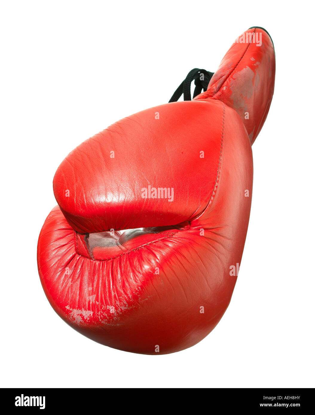 A red boxing glove Stock Photo - Alamy