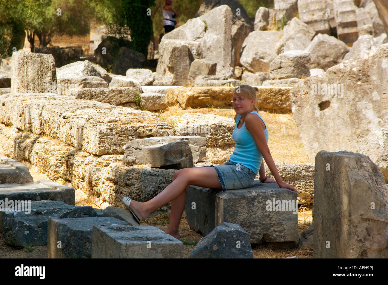 Greece ancient olympia hi-res stock photography and images - Alamy