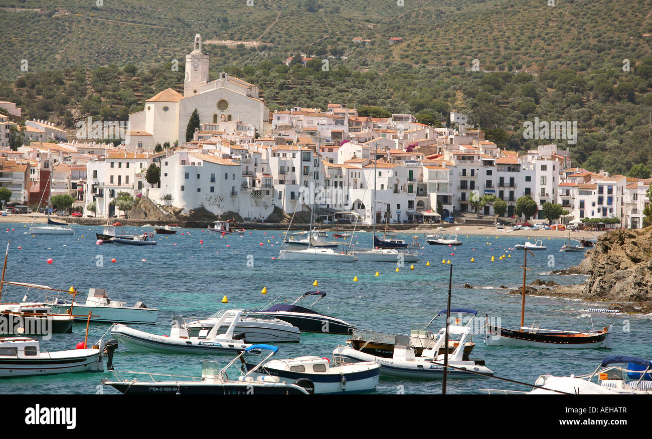 Cadaques harbour Spain Stock Photo - Alamy