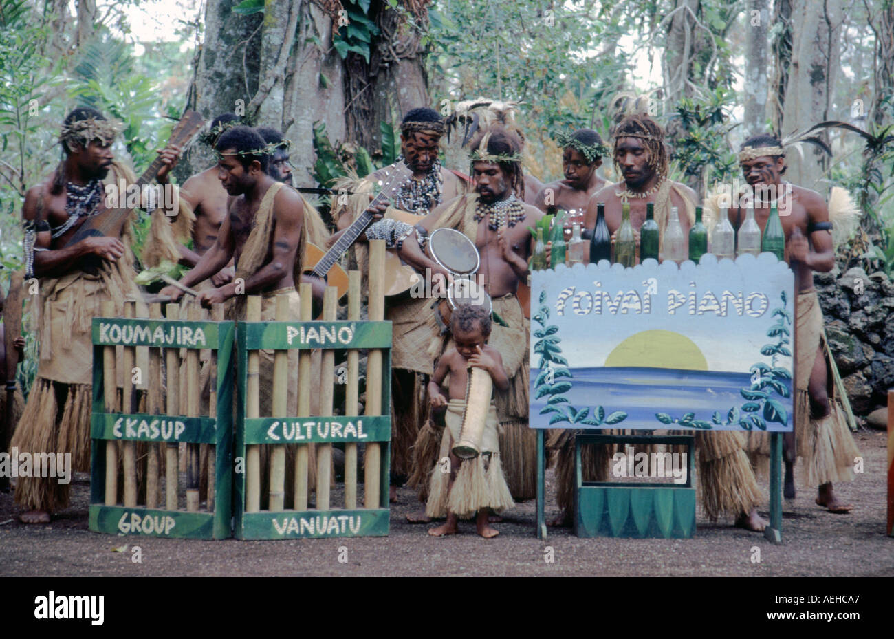 Ekasup Cultural Village Band Efate Island Vanuatu Stock Photo - Alamy