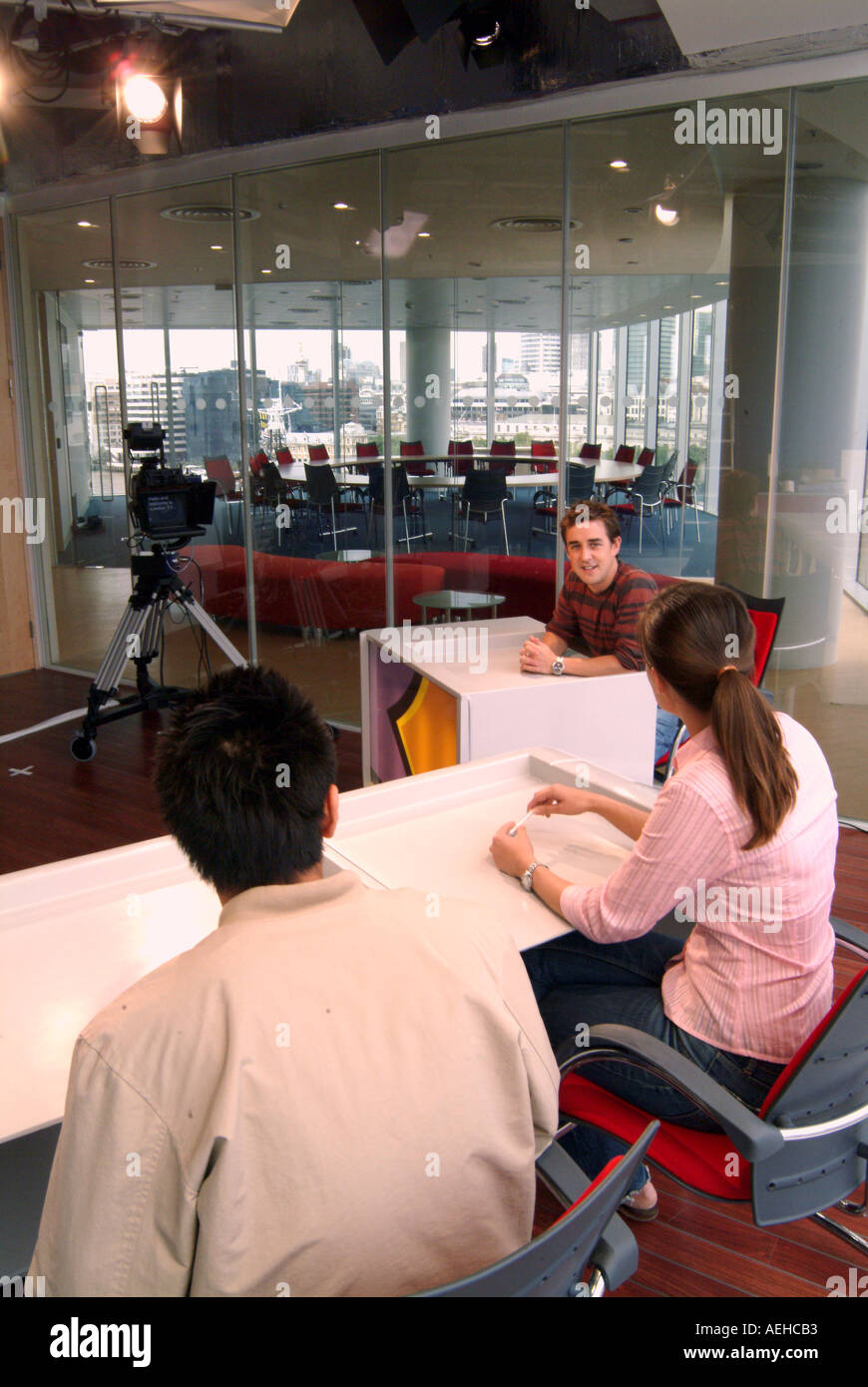 London TV studio Stock Photo - Alamy