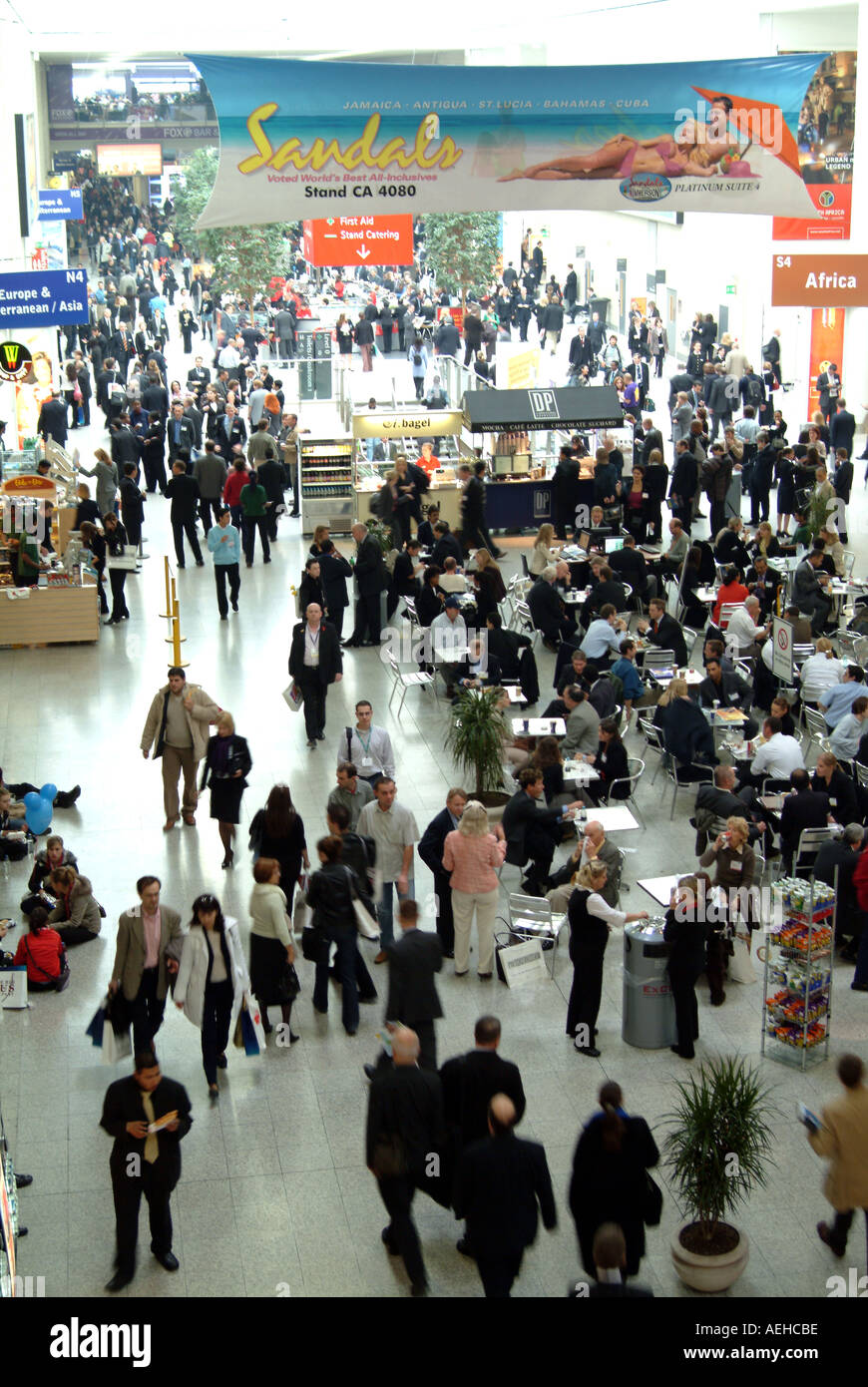 ExCel WTM concourse Stock Photo - Alamy