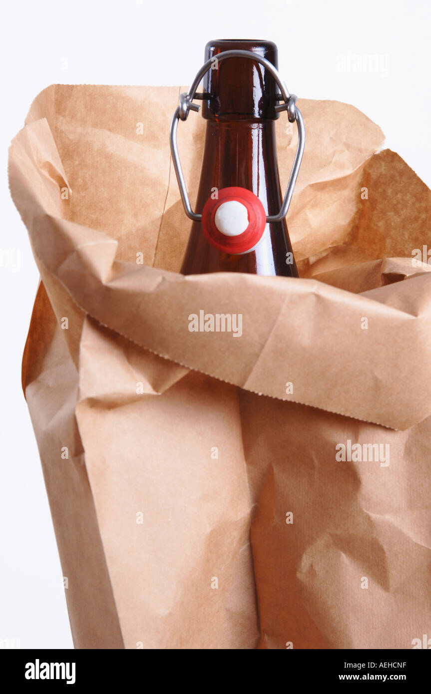 Beer bottles in bag hi-res stock photography and images - Alamy