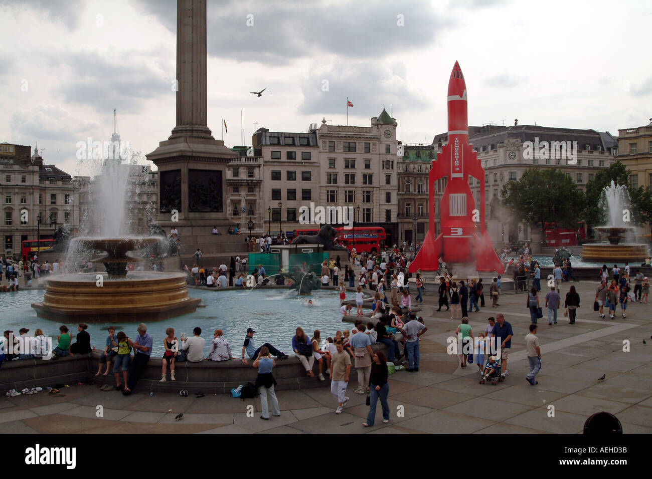 THUNDERBALL ROCKET IN DISPLAY IN TRAFALGAR SQUARE Stock Photo - Alamy